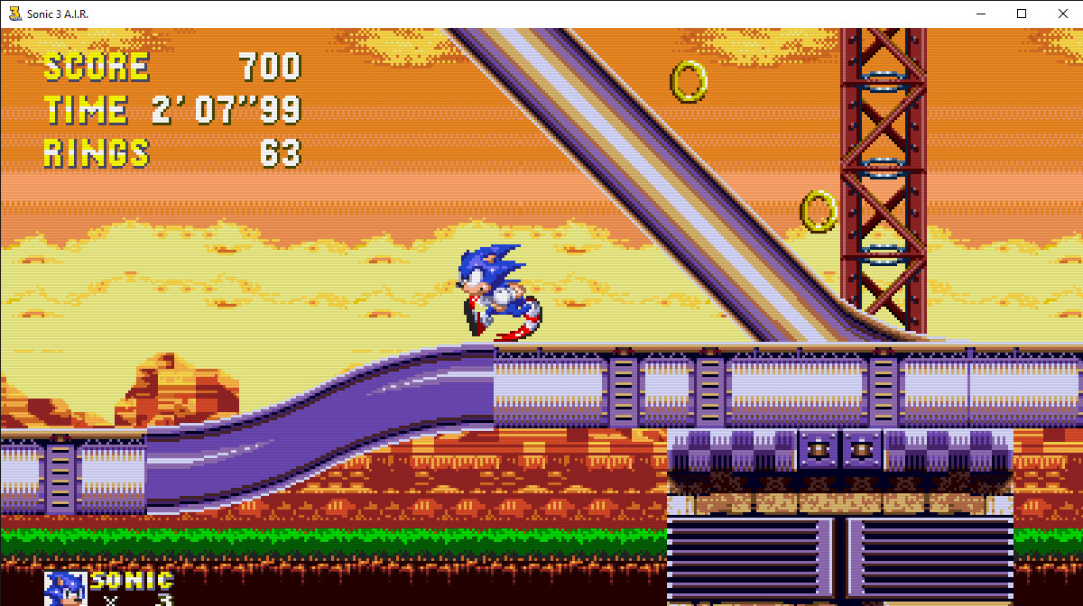 Launch Base Zone Past Mod for Sonic 3 A.I.R. | S3AIR Mods