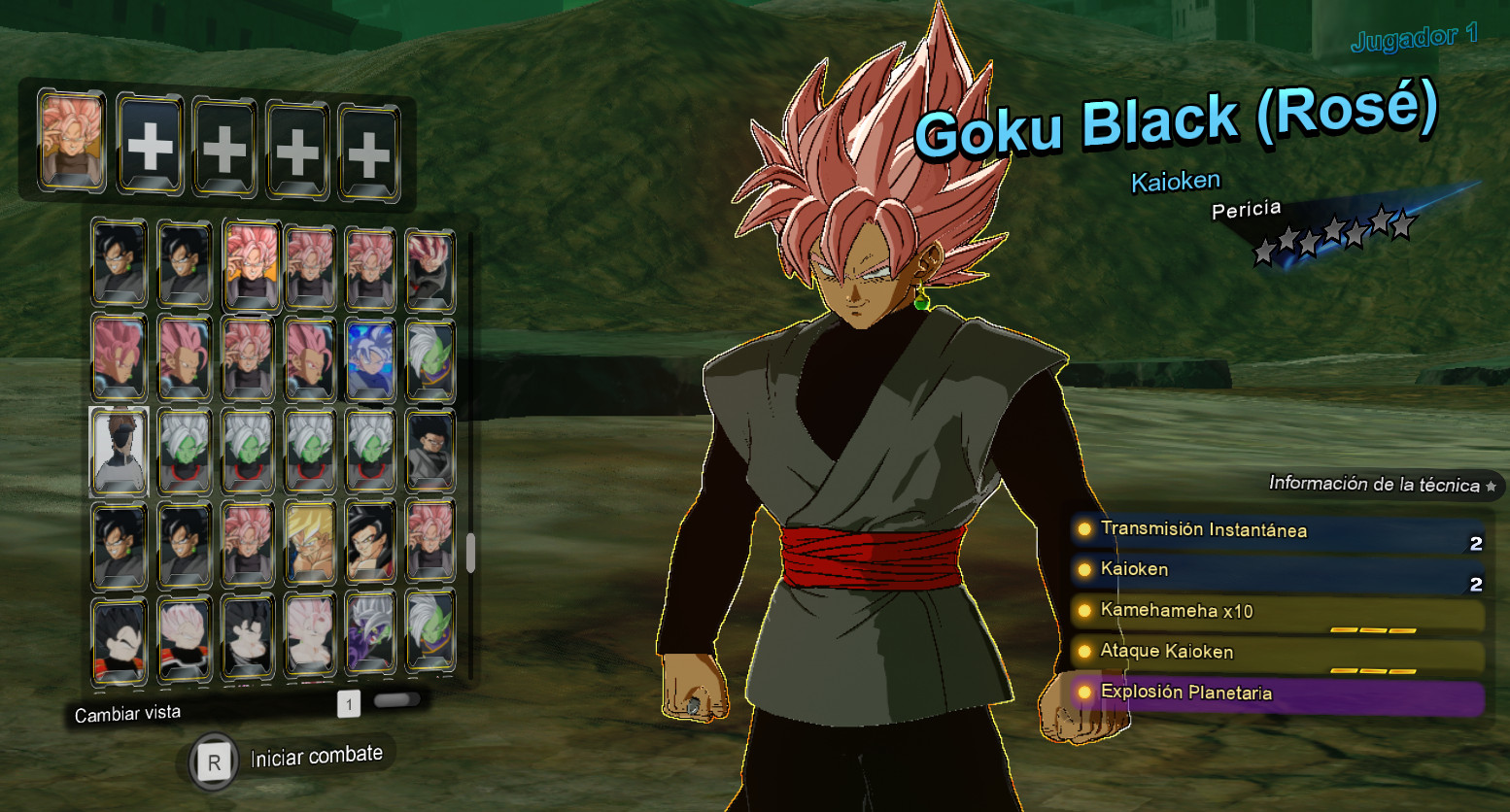 (New Slot) Goku Black Super Saiyan Rose Kaioken Mod for Dragon Ball ...