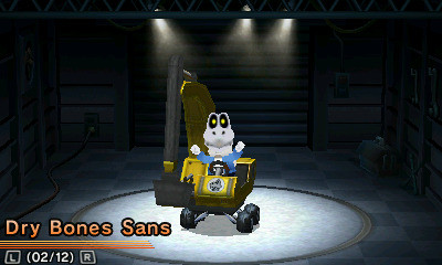 Dry Bones Sans Mod for Mario Kart 7 | MK7 Mods
