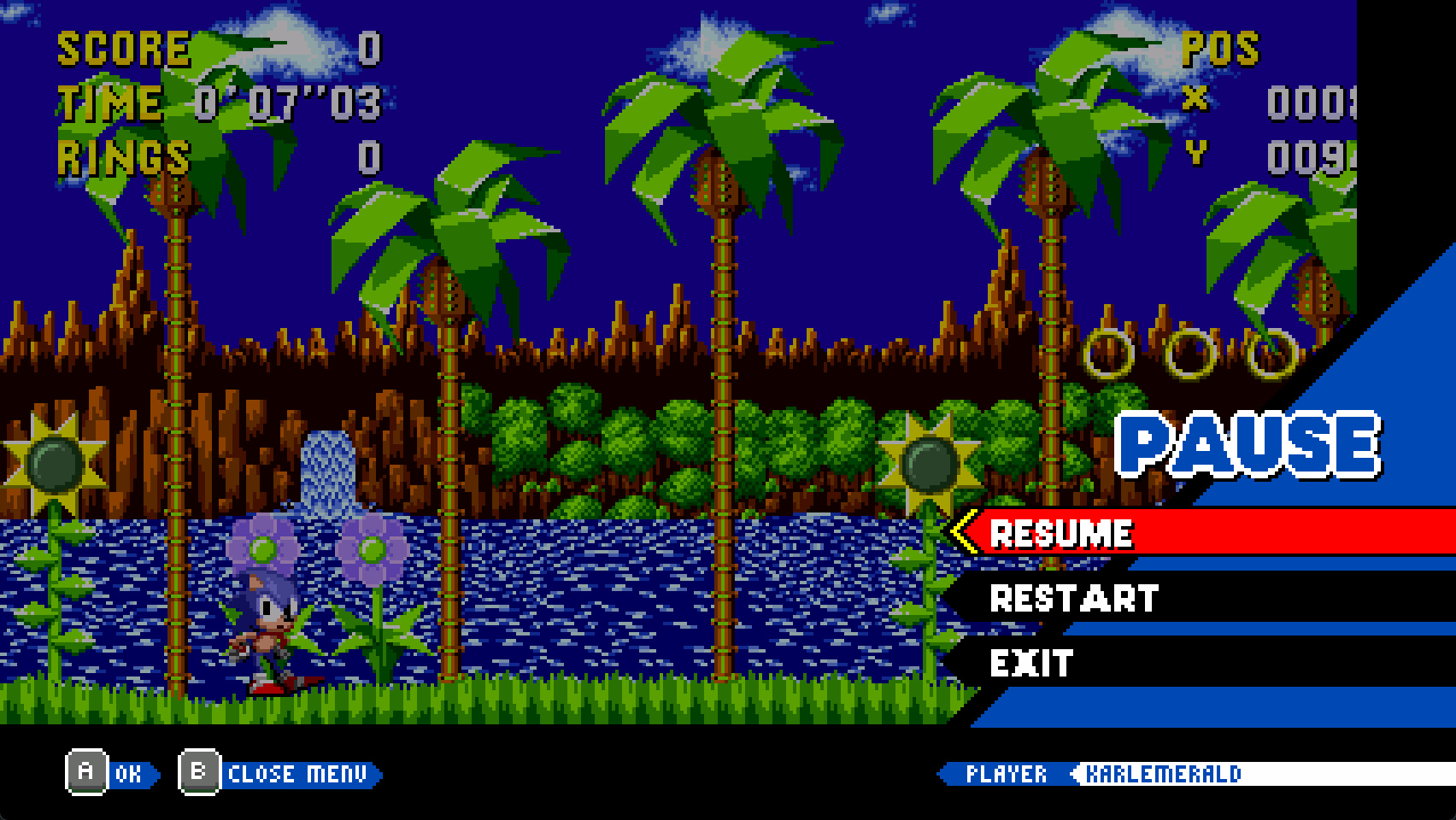 S1F - Sonic Origins Pause Menu Mod for Sonic the Hedgehog Forever | S1F ...