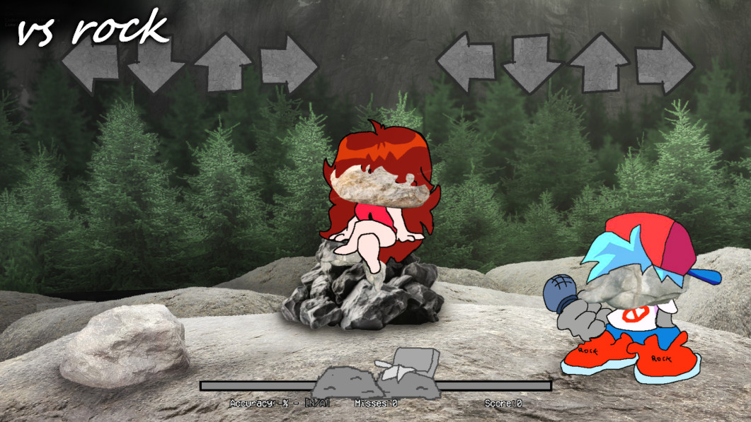 vs rock - granite update Mod for Friday Night Funkin' | FNF Mods