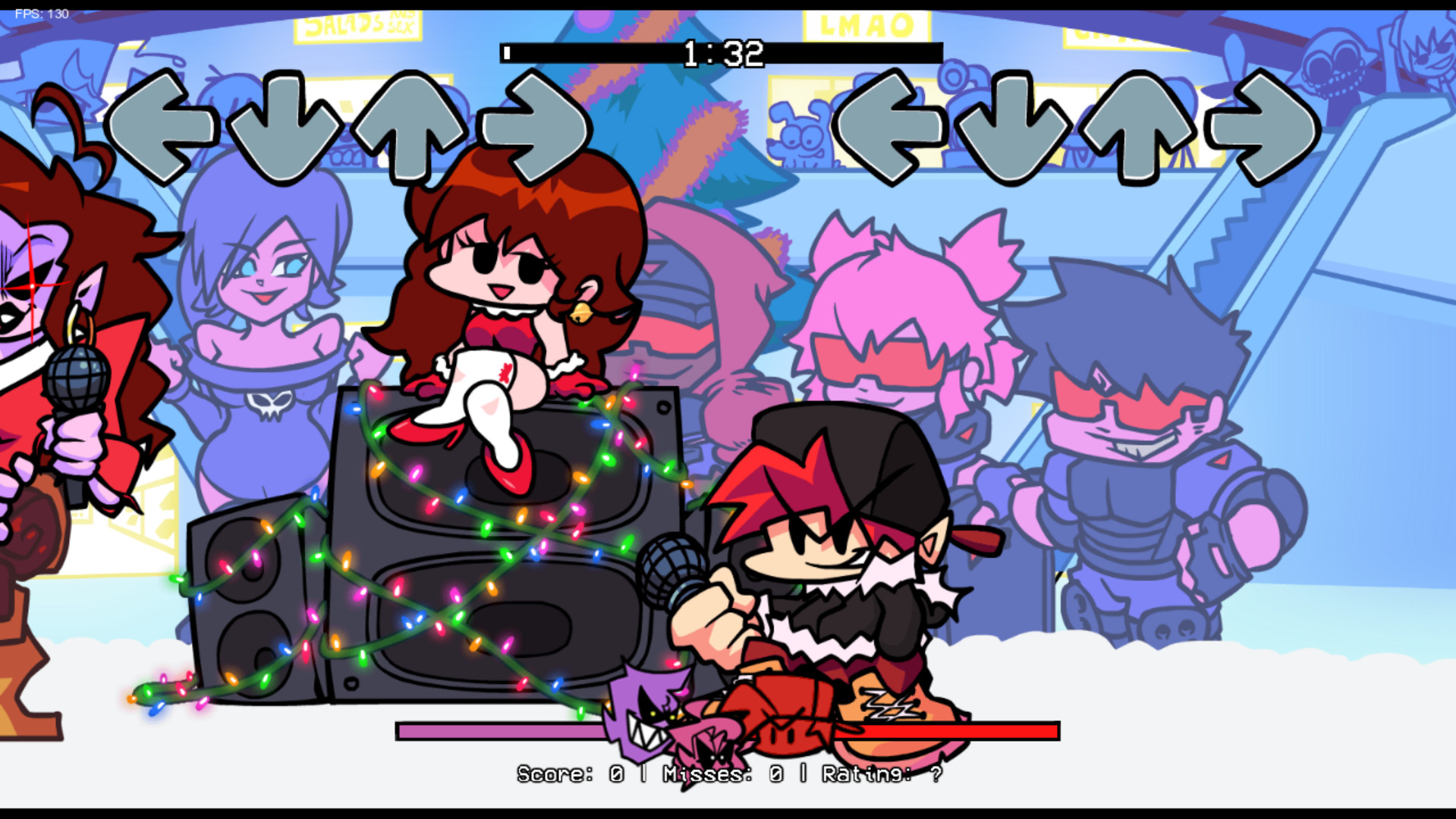 Boyfriend Red and Black Reskin (UPD) Mod for Friday Night Funkin' | FNF ...