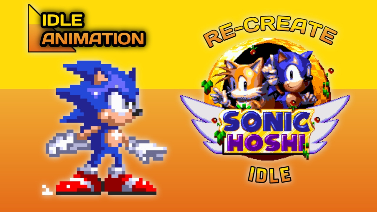 Re-create Sonic Hoshi idle for sonic 3 Mod for Sonic 3 A.I.R. | S3AIR Mods