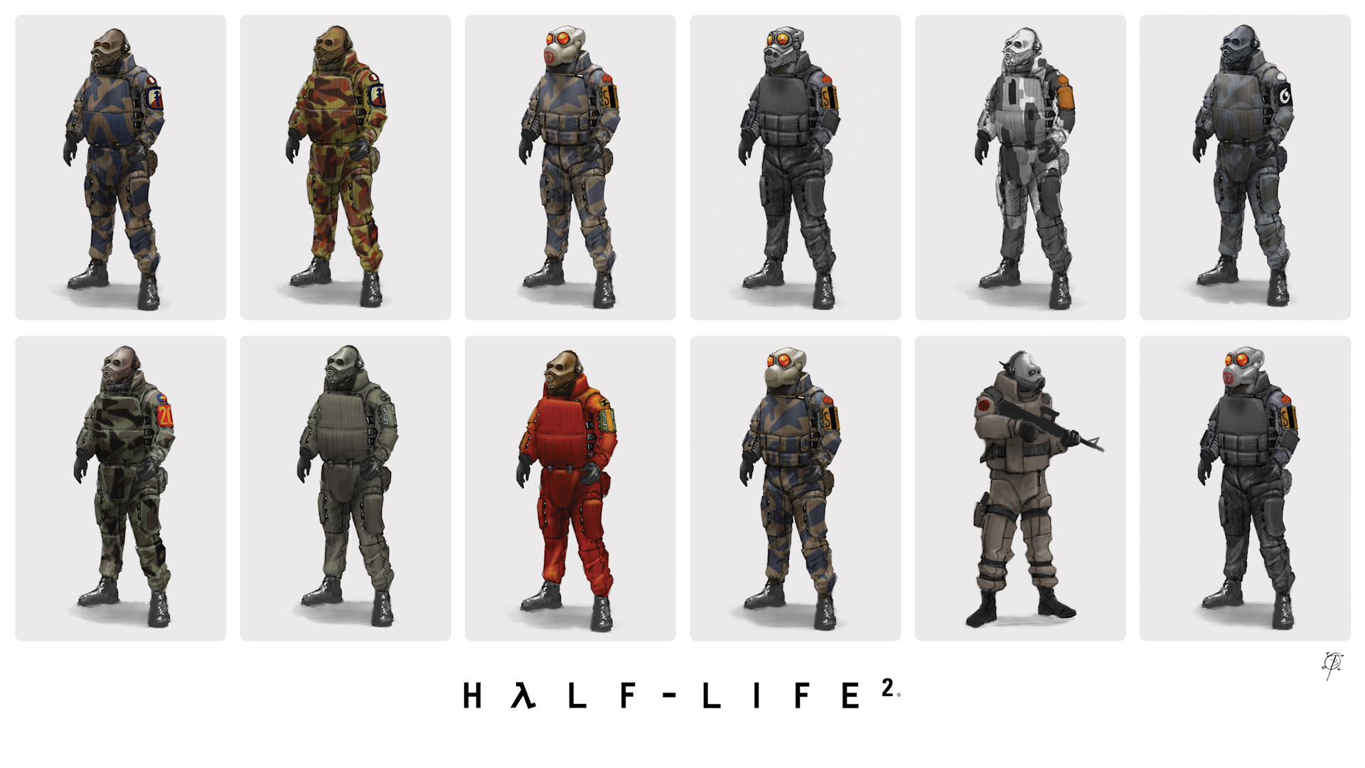 Raising the Bar - Concept Art Combine Soldiers Mod for Half-Life 2 ...