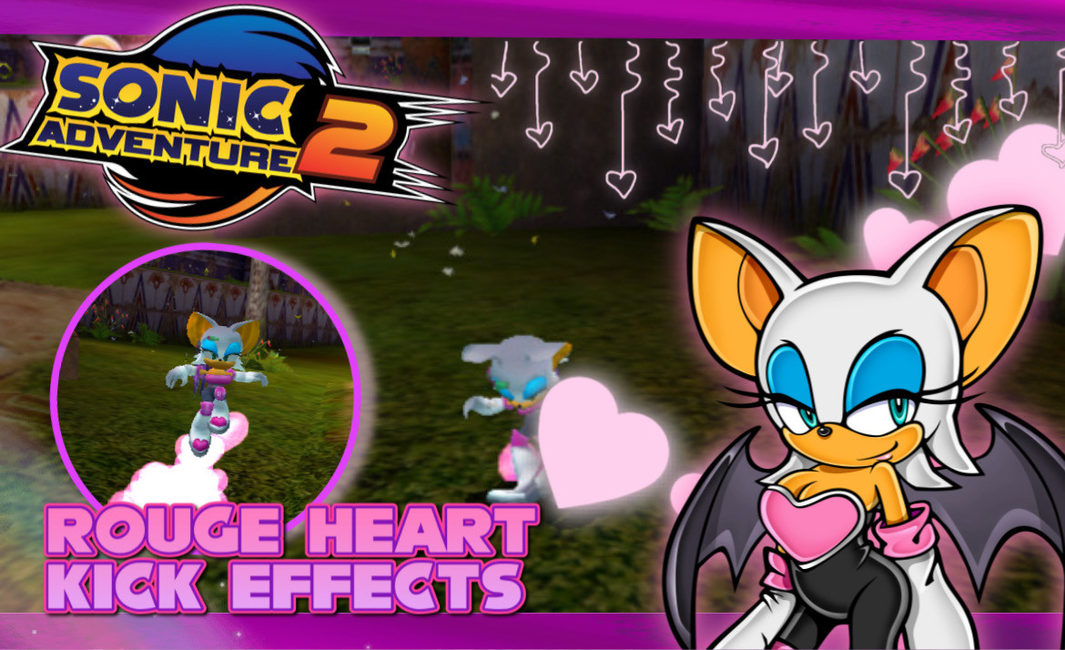 Rouge hearts kick effect Mod for Sonic Adventure 2 | SA2 Mods