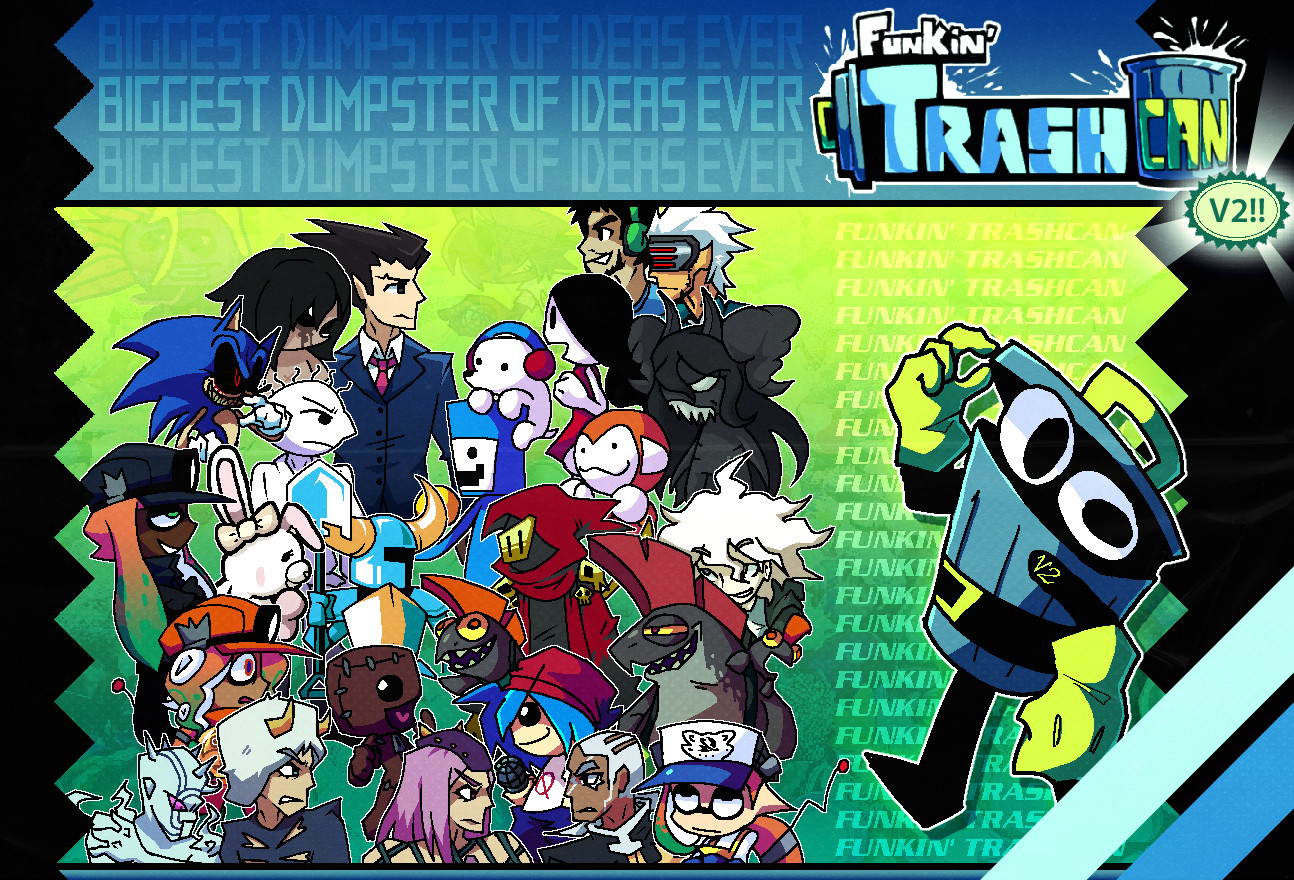Funkin' Trashcan V2 [Extra Song 1: Gamer] Mod for Friday Night Funkin ...