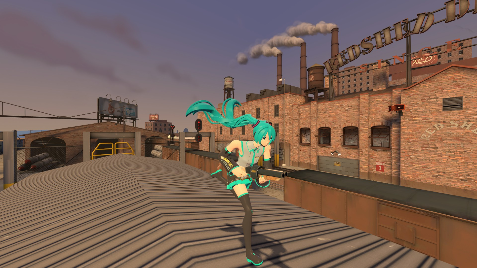 [TF2C] Hatsune Miku (Fortnite) over Scout Mod for Team Fortress 2 ...