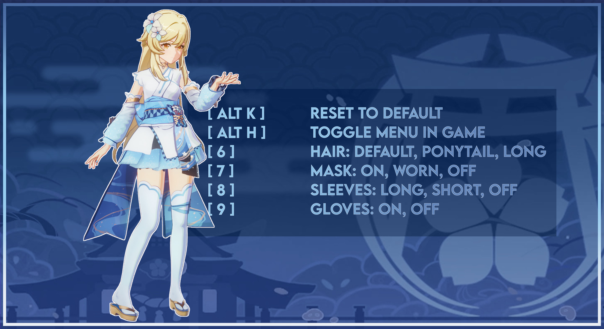 Skyblue Inazuma Lumine Mod for Genshin Impact | GI Mods