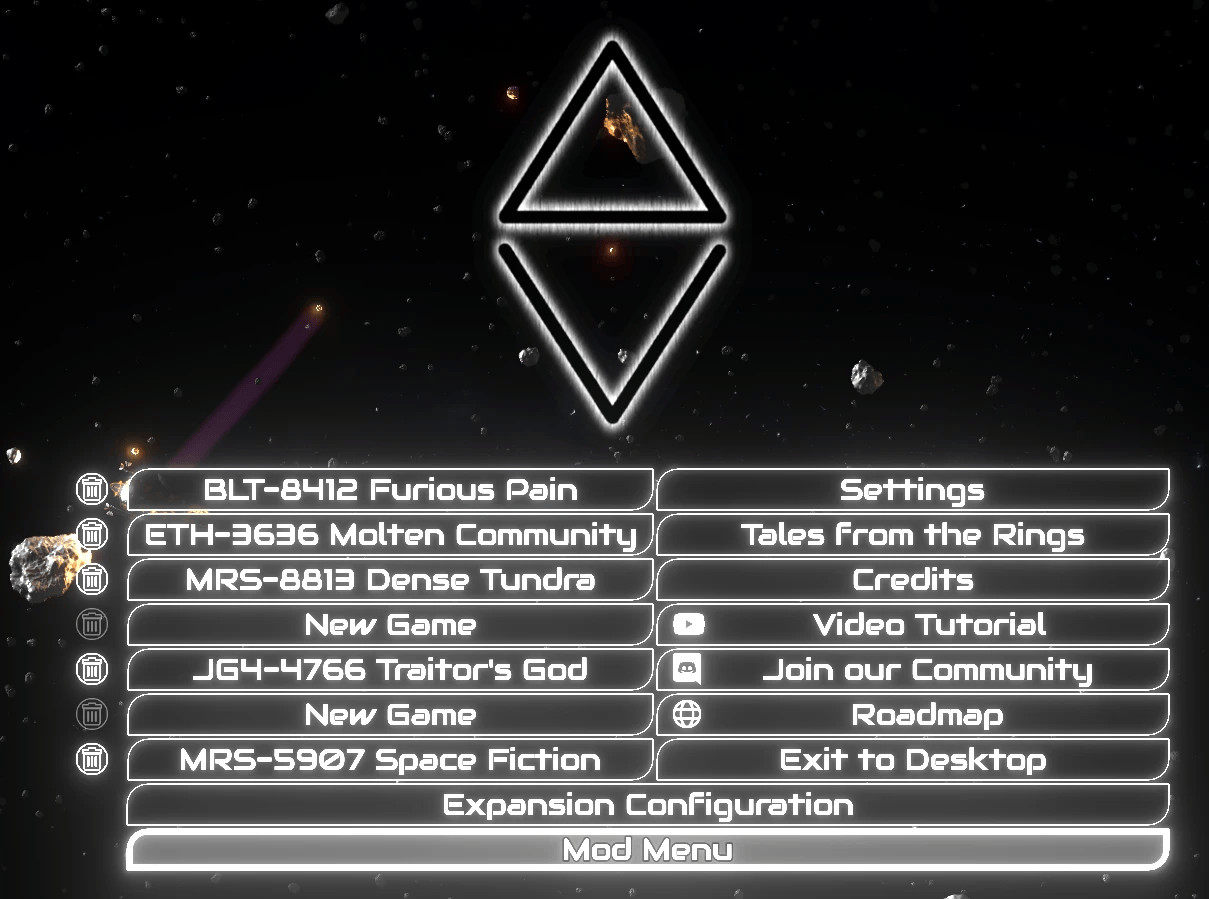 Mod Menu Mod for ΔV: Rings of Saturn | DV: RoS Mods