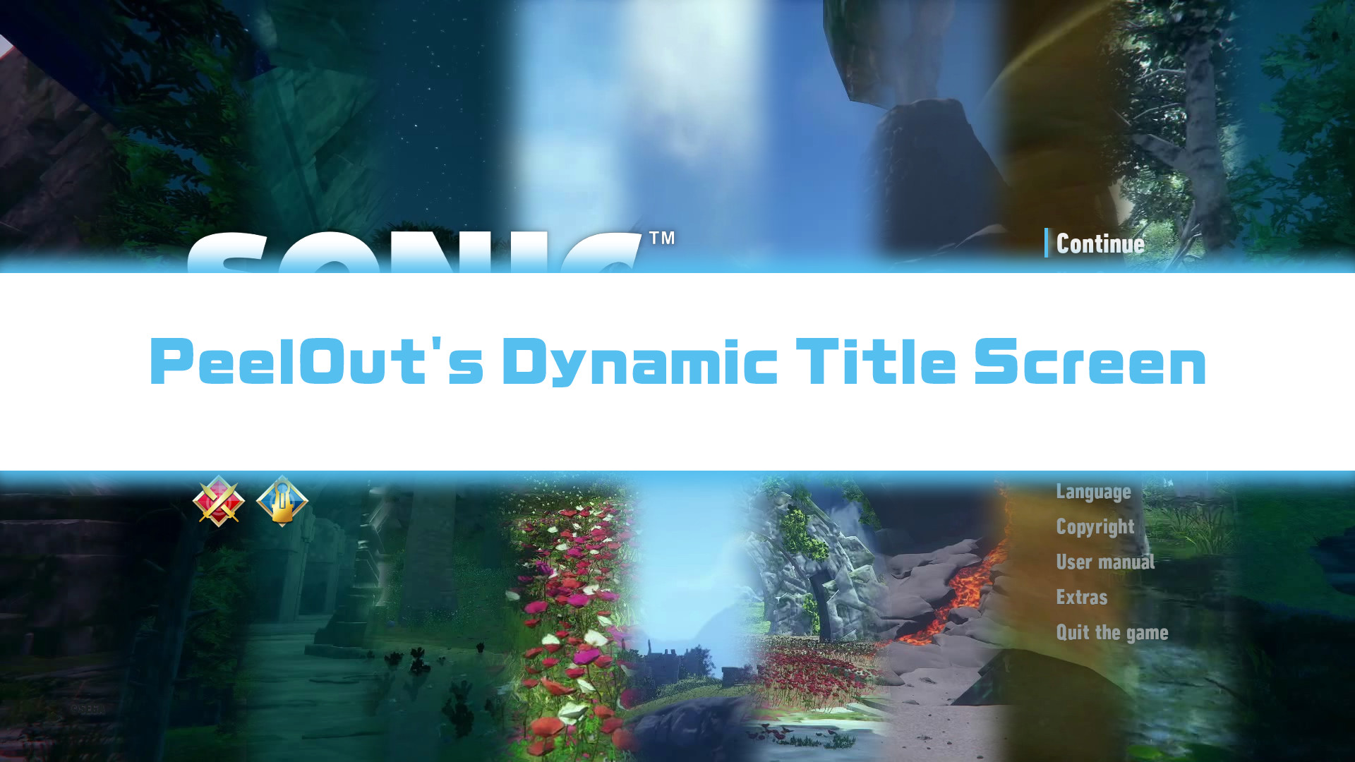 PeelOut's Dynamic Title Screen Mod for Sonic Frontiers | Frontiers Mods