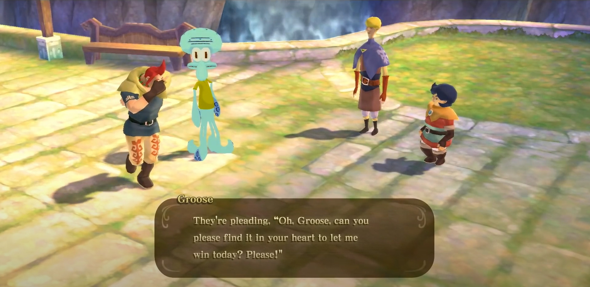 Squidward Sword Mod for The Legend of Zelda: Skyward Sword HD | SSHD Mods