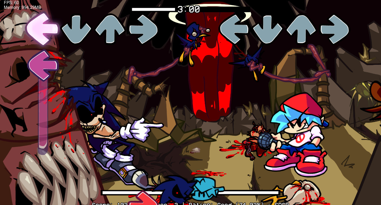 Sonic.exe 2011X James Sprites Mod for Friday Night Funkin' | FNF Mods