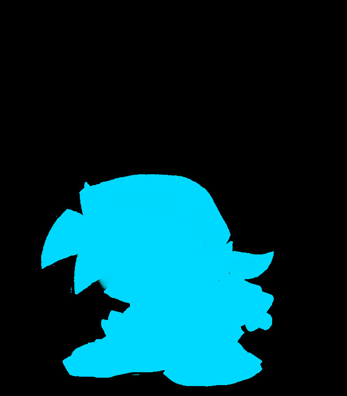 Nightmare BF Blue skin Mod for Friday Night Funkin' | FNF Mods