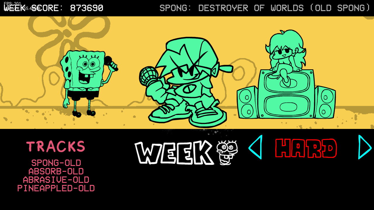 Vs. Spong FULL WEEK (Psych Engine Port) Mod for Friday Night Funkin ...