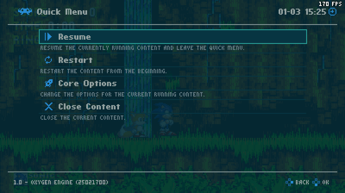 RetroArch Quick Menu Mod for Sonic 3 A.I.R. | S3AIR Mods