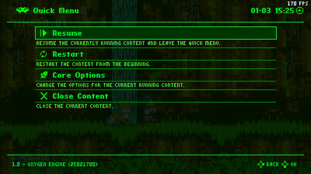 RetroArch Quick Menu Mod for Sonic 3 A.I.R. | S3AIR Mods