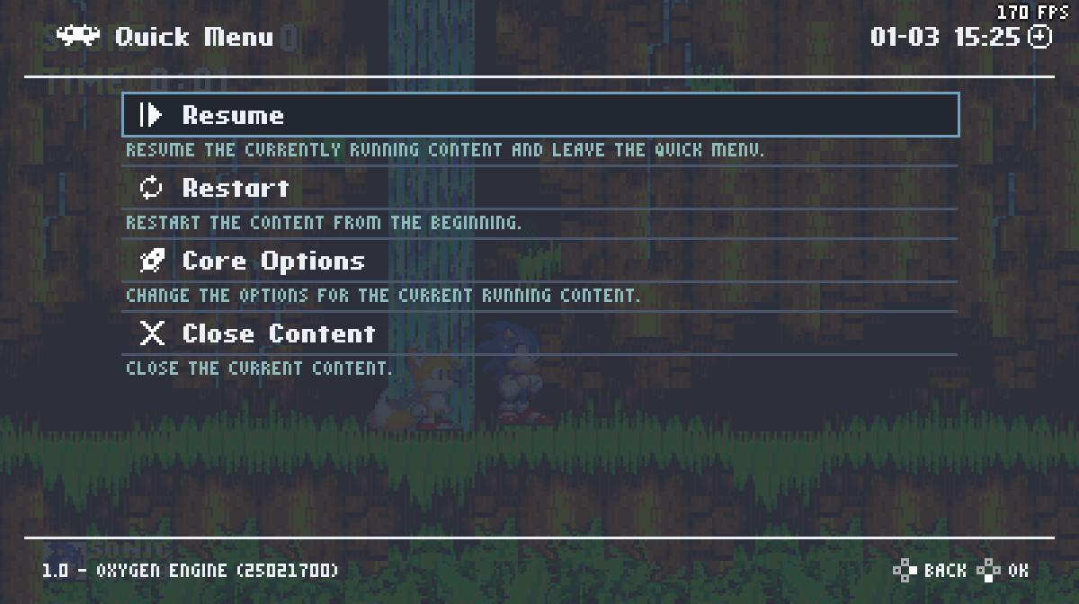 RetroArch Quick Menu Mod for Sonic 3 A.I.R. | S3AIR Mods