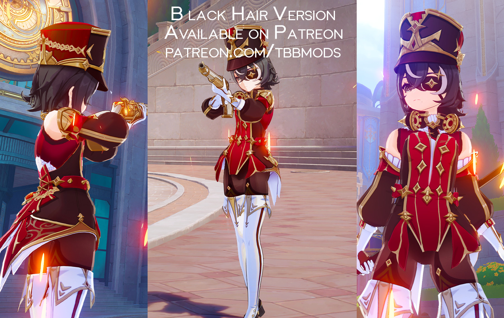 Male Chevreuse Genderbend Mod for Genshin Impact | GI Mods