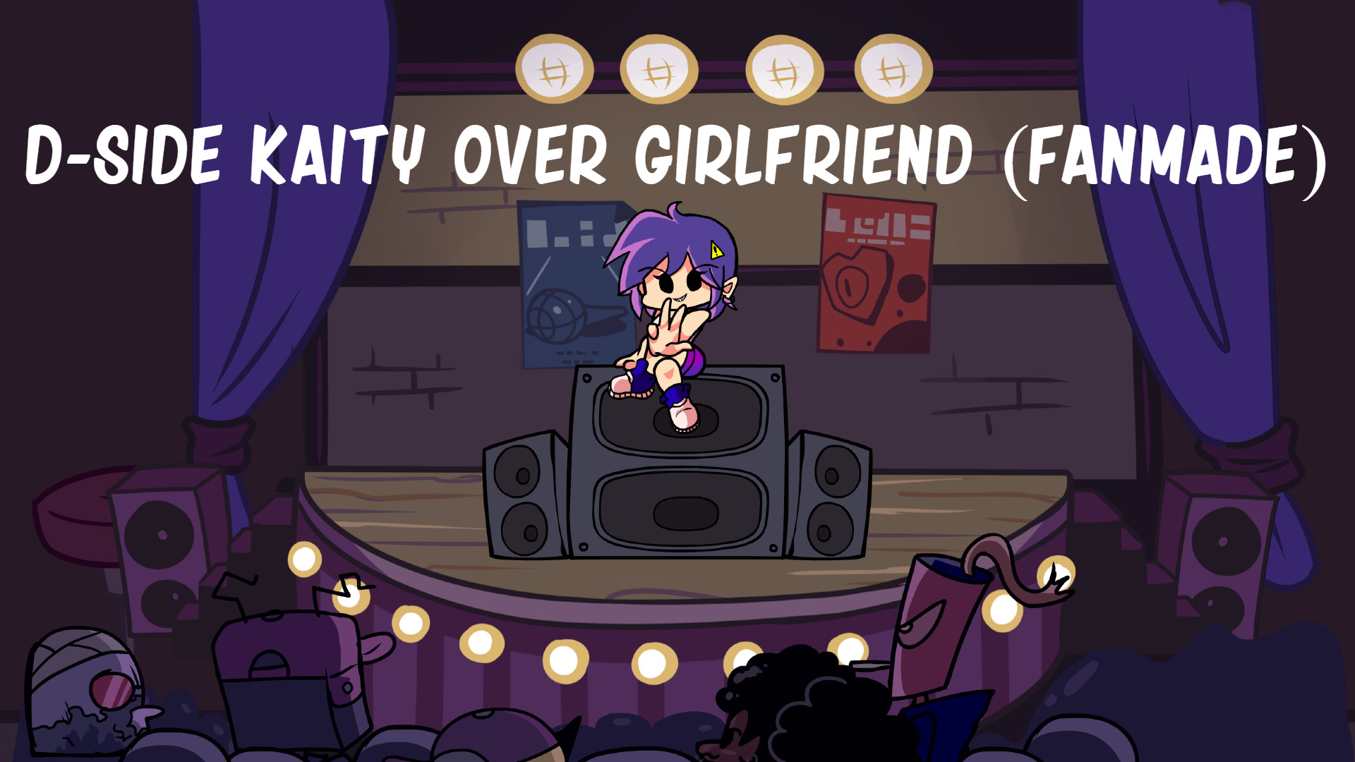 D-Side Kaity over Girlfriend (FanMade) + FLA Mod for Friday Night Funkin' | FNF Mods