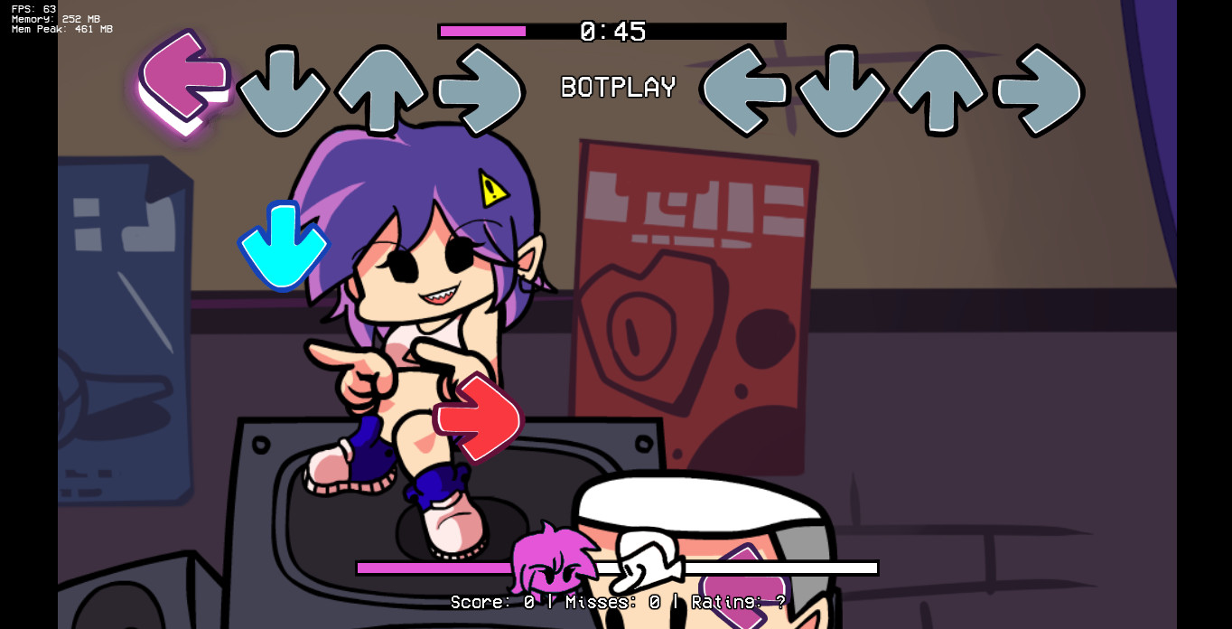 D-Side Kaity over Girlfriend (FanMade) + FLA Mod for Friday Night Funkin' | FNF Mods