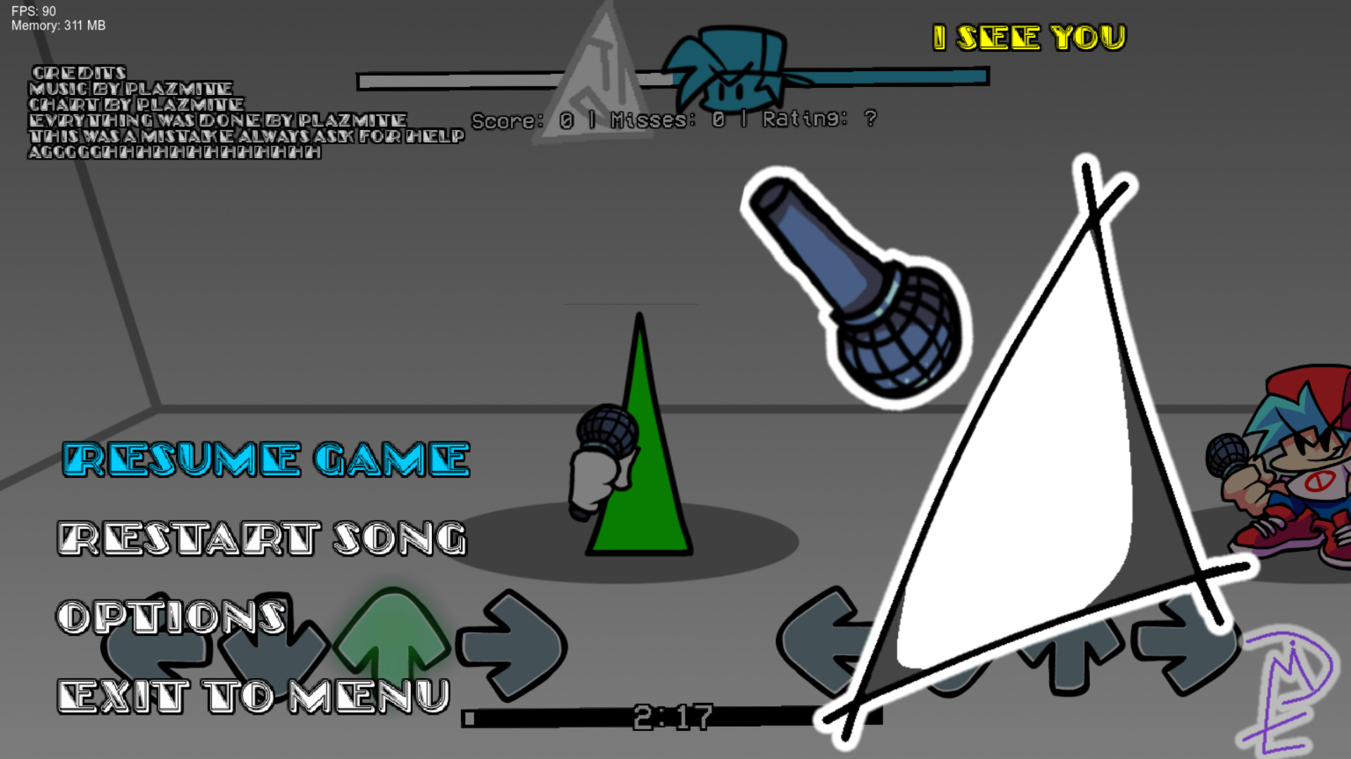 FNF:NOW FEATURING TRIANGLE Mod for Friday Night Funkin' | FNF Mods