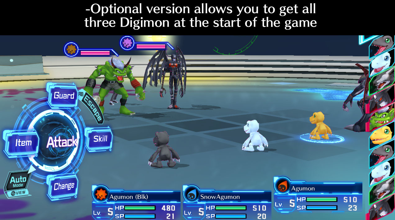 Agumon Starter Trio (includes SnowAgumon) Mod for Digimon Story Cyber ...
