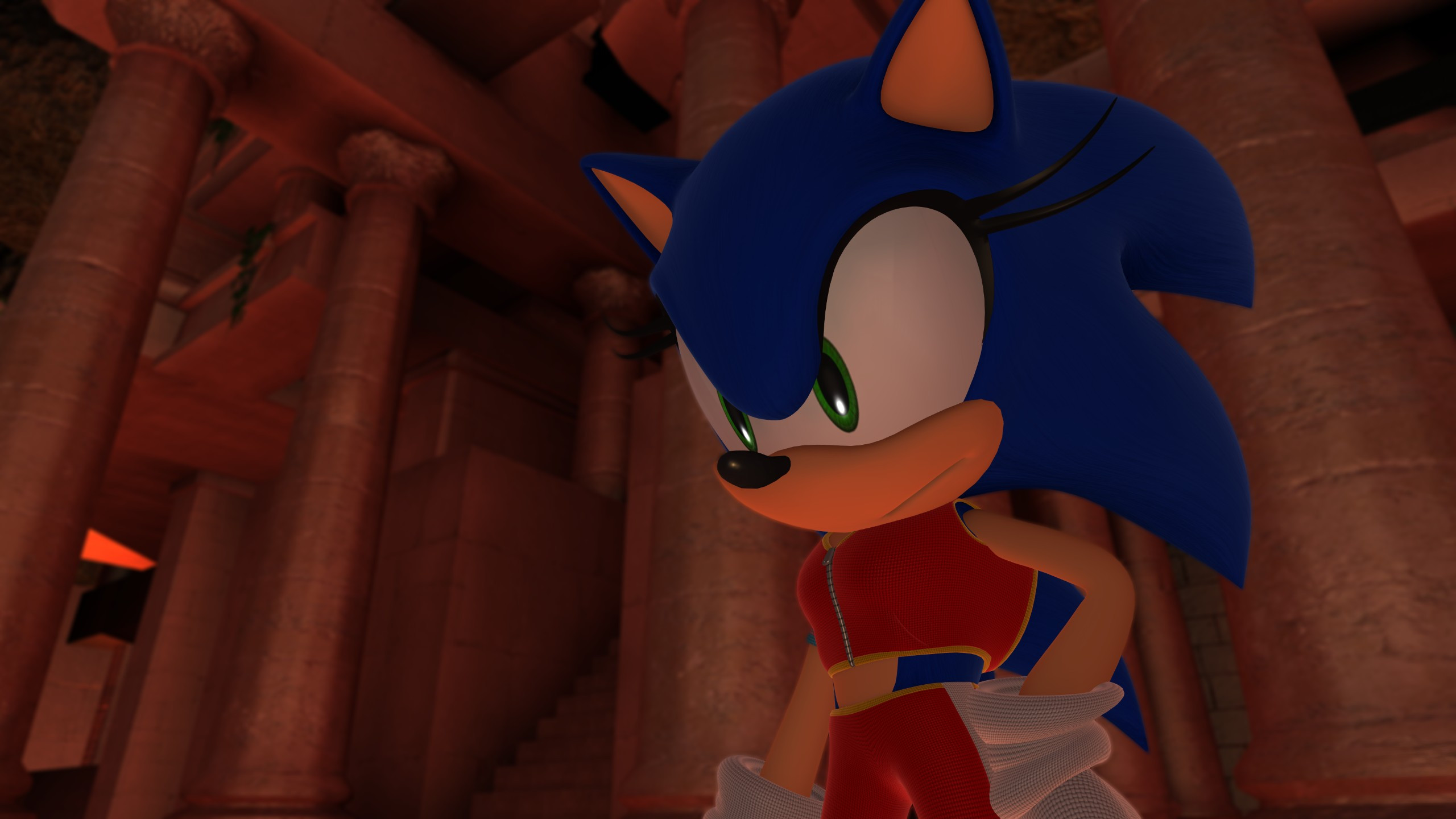 Trans Fem Sonic Mod for Unleashed Recompiled | UR Mods