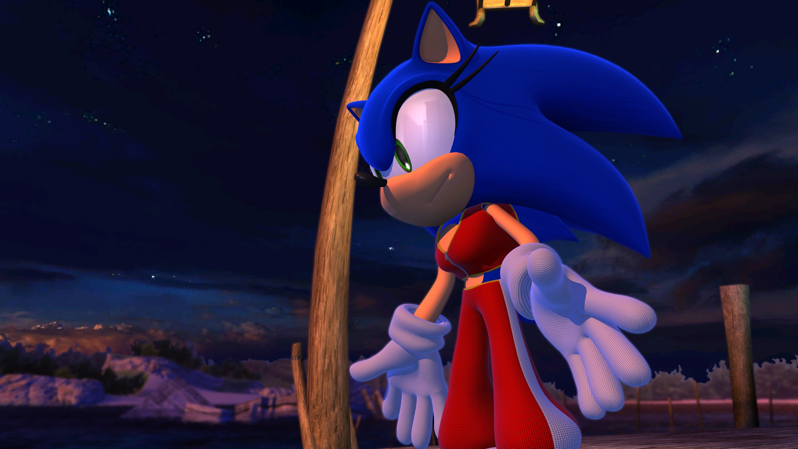 Trans Fem Sonic Mod for Unleashed Recompiled | UR Mods