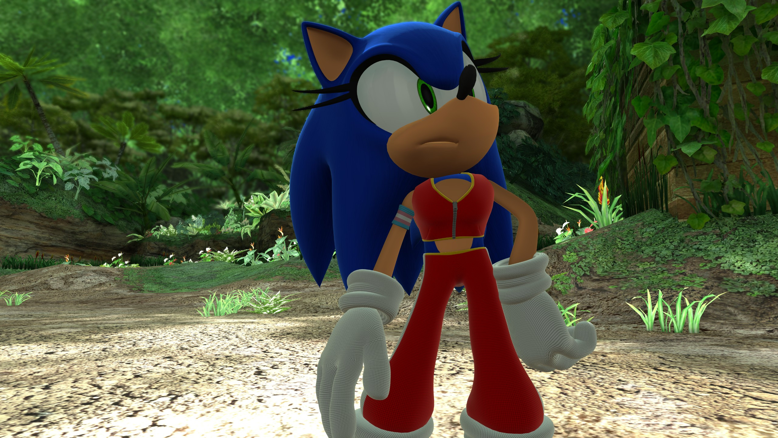 Trans Fem Sonic Mod for Unleashed Recompiled | UR Mods