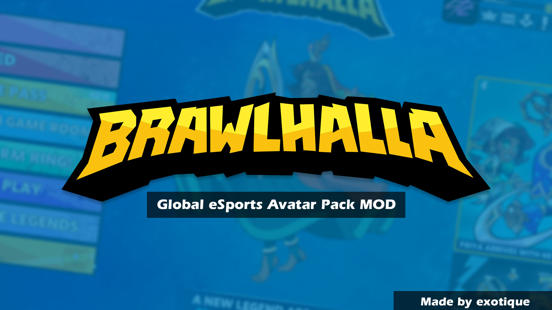 Global eSports Avatar Pack [v1.5] Mod for Brawlhalla | BHalla Mods