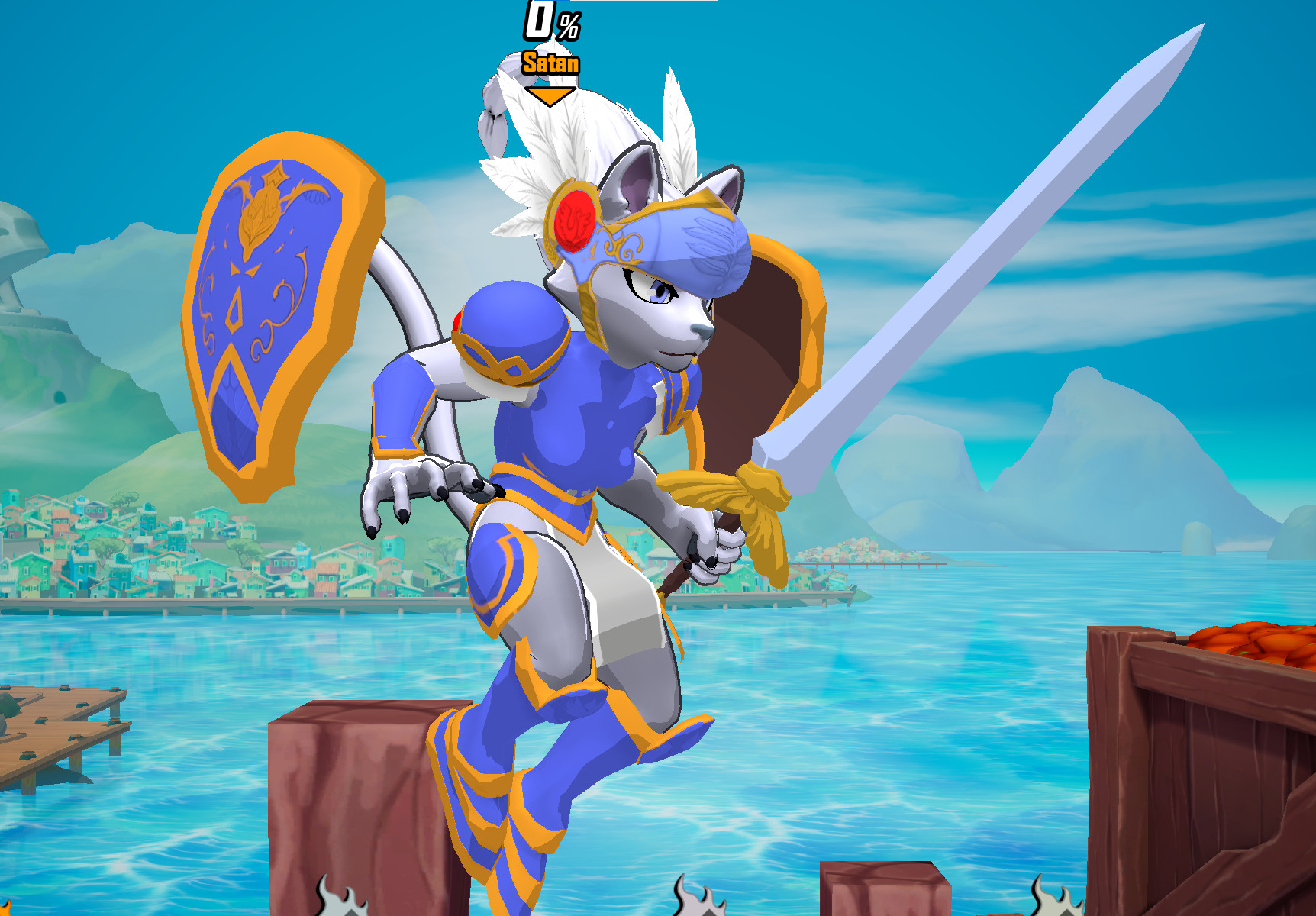 Valkyrie Lenneth Clairen Mod for Rivals of Aether II | ROA2 Mods