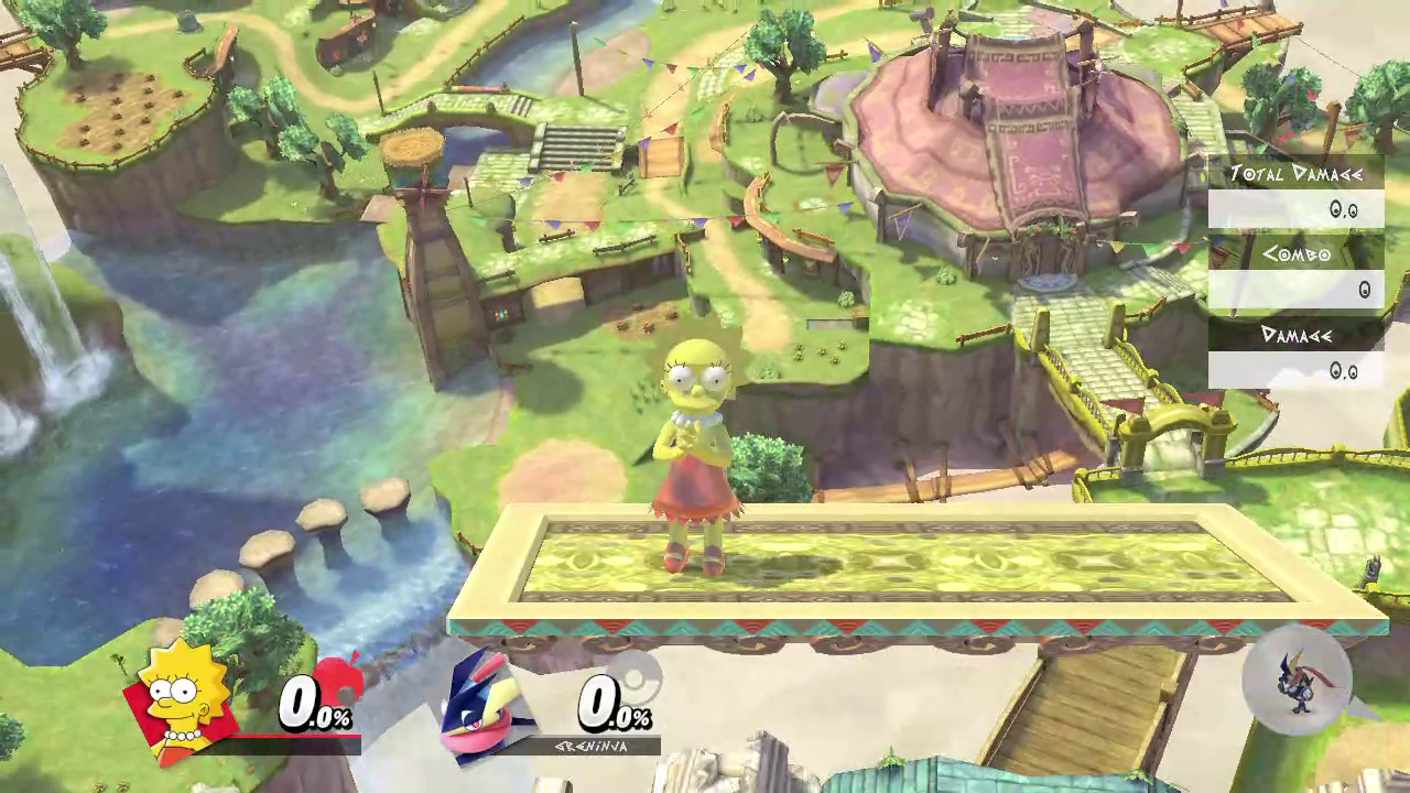 Lisa Simpson over Isabelle Mod for Super Smash Bros. Ultimate | SSBU Mods