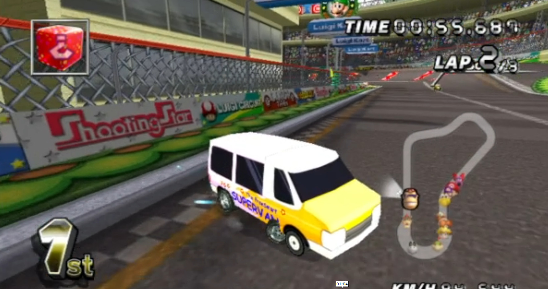 Freesmart Supervan over Flame Rider (Funky Kong) Mod for Mario Kart Wii ...