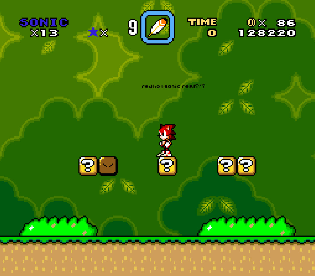 Sonic in Super Mario World Improved Mod for Super Mario World | SMW Mods