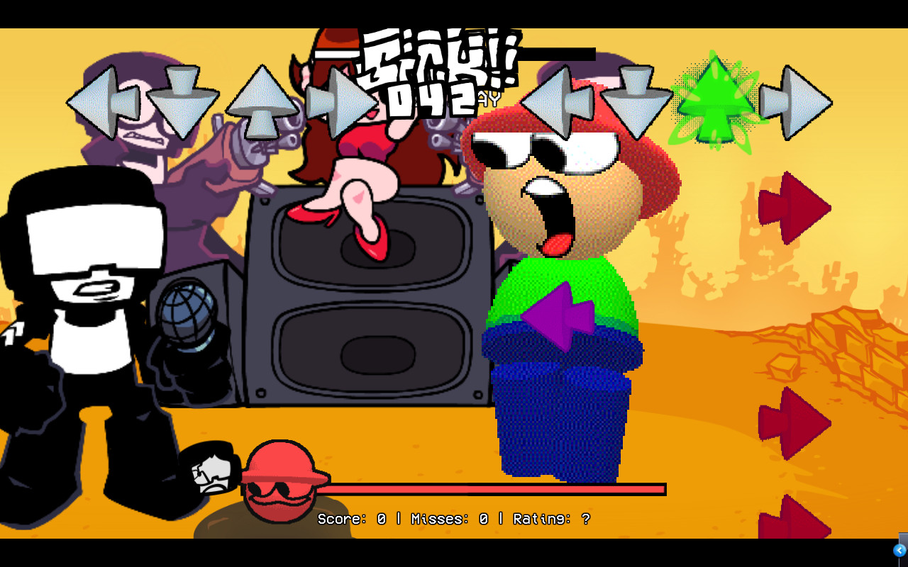 Cheating bandu skin! - model 98.99 accurate Mod for Friday Night Funkin ...