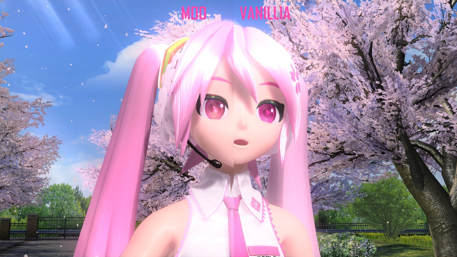 Sakura Miku Recolor Mod for Hatsune Miku: Project DIVA Mega Mix+ ...