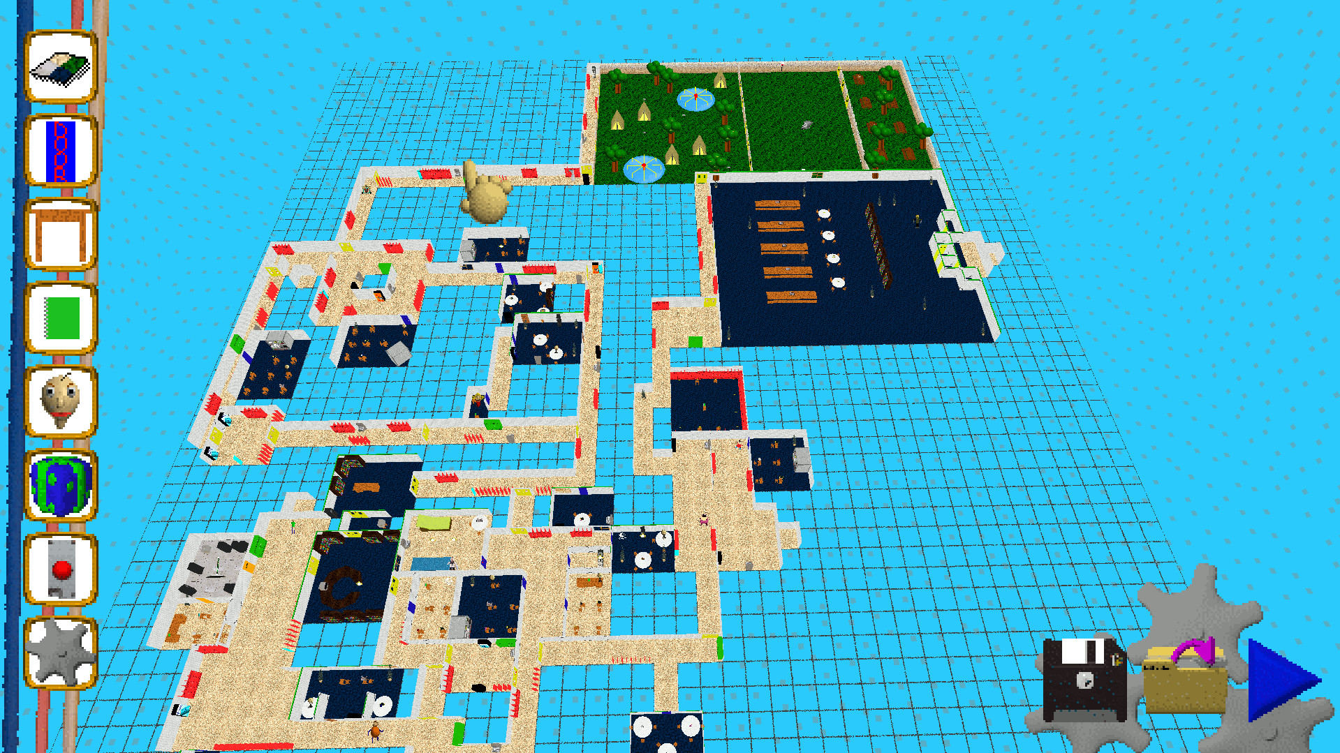 Super Schoolhouse, huge detention, Hard level Mod for Baldi's Basics ...