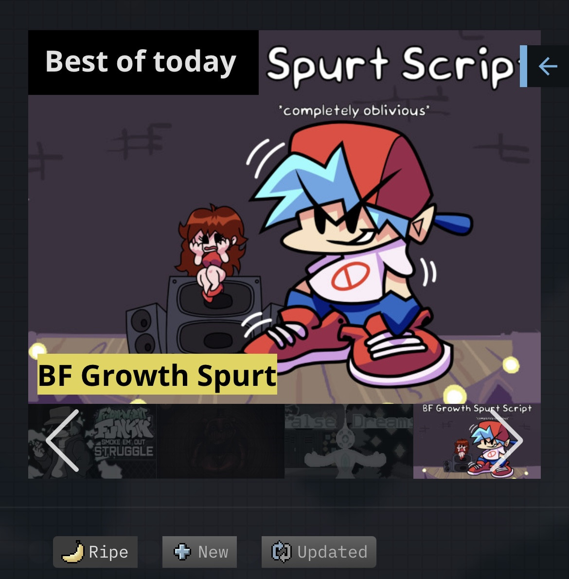 BF Growth Spurt Mod for Friday Night Funkin' | FNF Mods