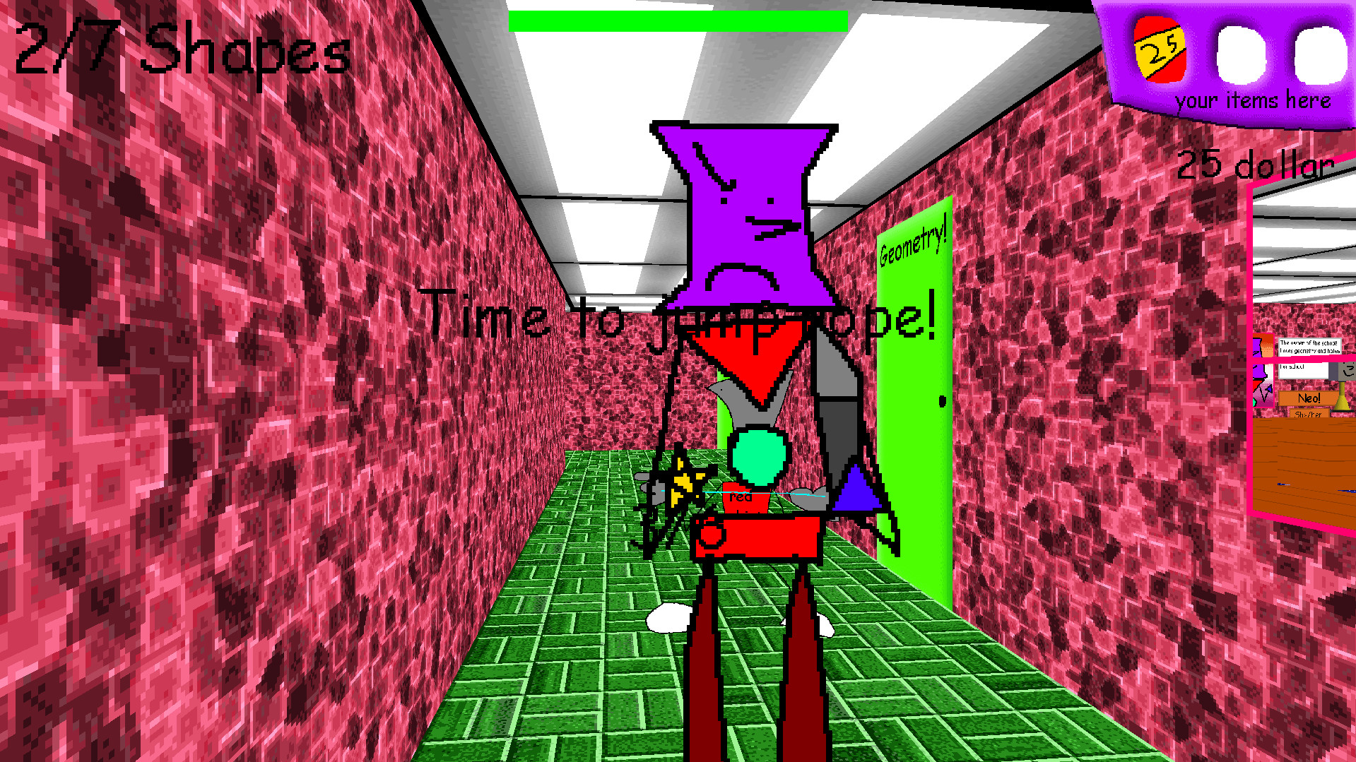 Neo's Ecstatic Geometry Lessons! (V1.1) Mod for Baldi's Basics | Baldi Mods