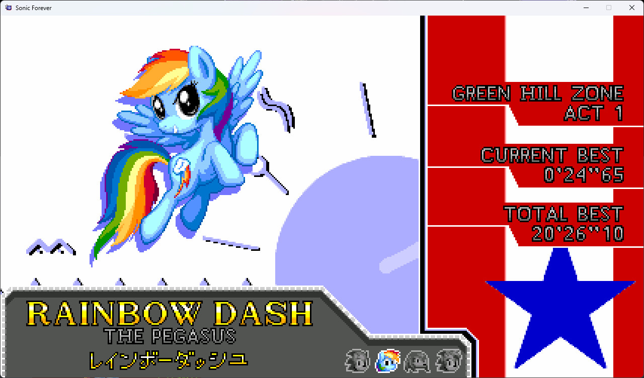 Rainbow Dash Mod for Sonic the Hedgehog Forever | S1F Mods