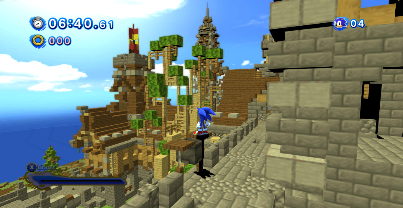 Minecraft castle Mod for Sonic Generations (2011) | Gens Mods