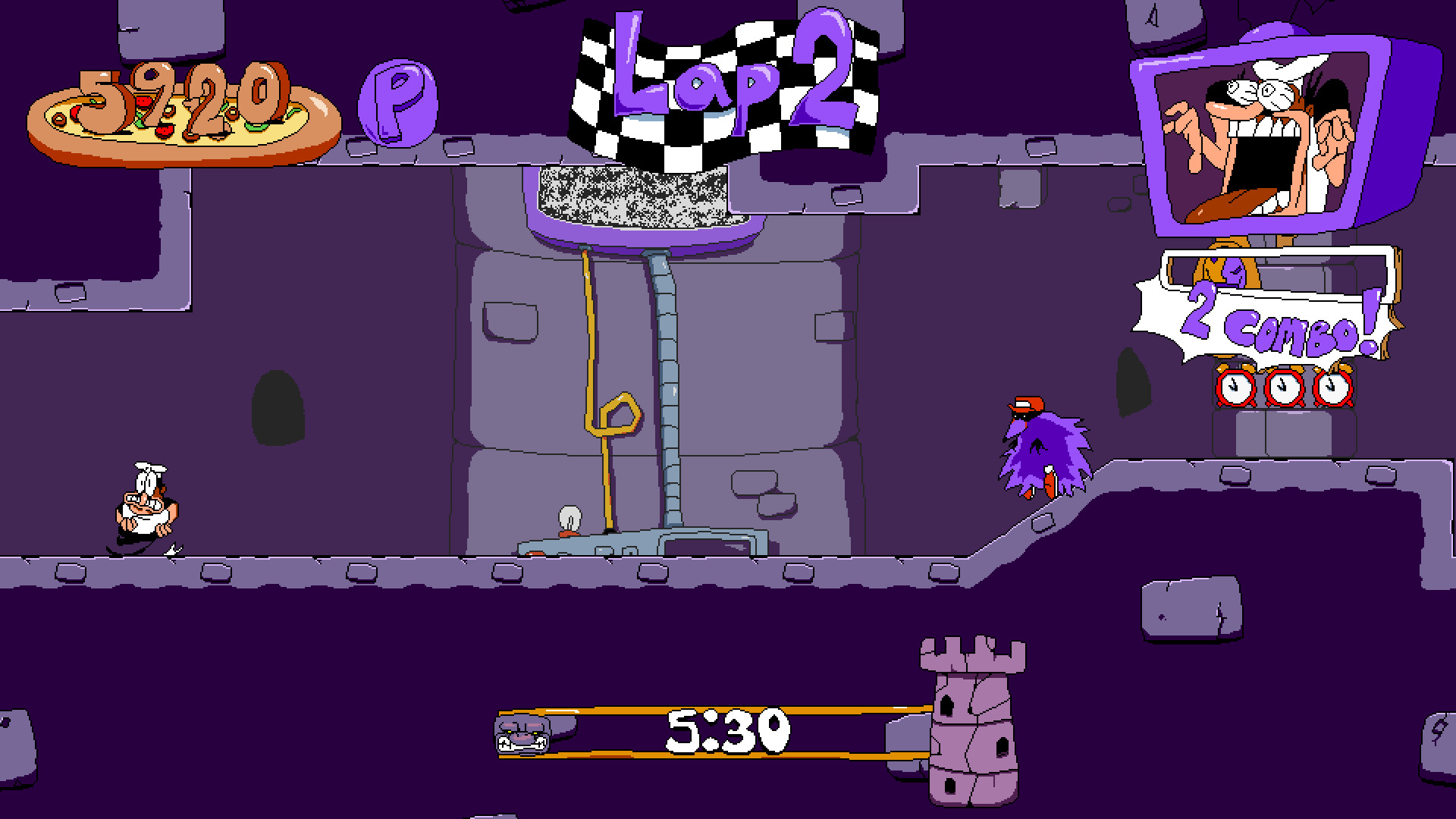 The crumbling tower of pizza lap 2 Mod for Pizza Tower | PT Mods