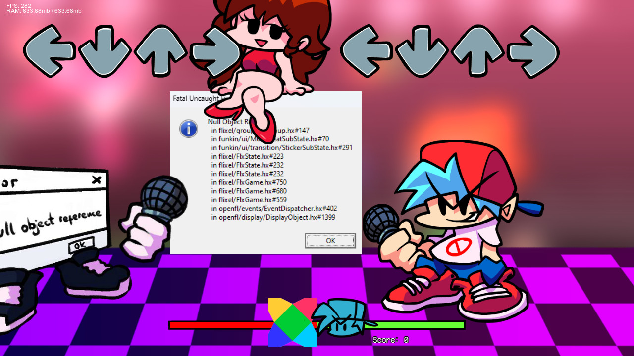 Vs. Null Object Reference - ONE SHOT Mod for Friday Night Funkin' | FNF Mods