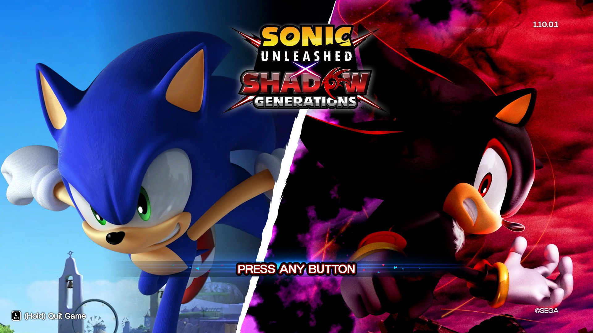 Sonic Unleashed X Shadow Generations Title/Menu Mod for Shadow ...