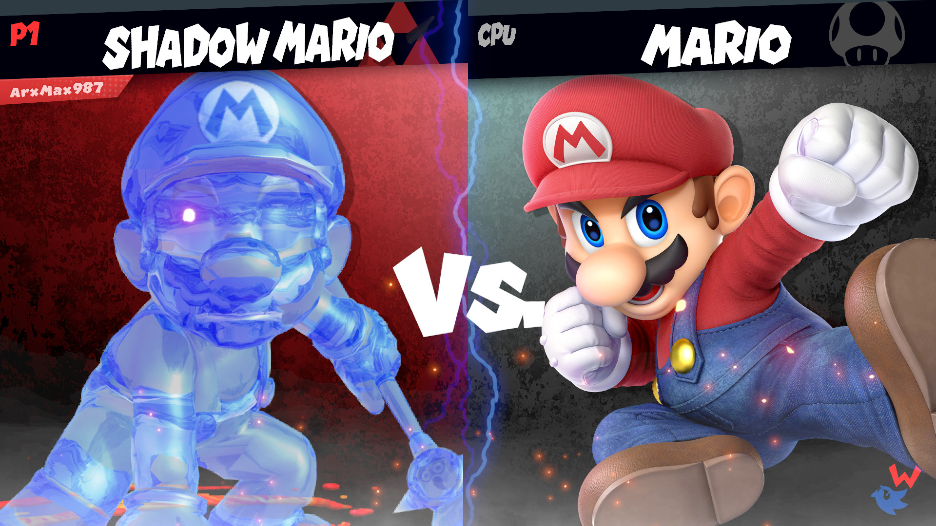 Shadow Mario (Request) Mod for Super Smash Bros. Ultimate | SSBU Mods
