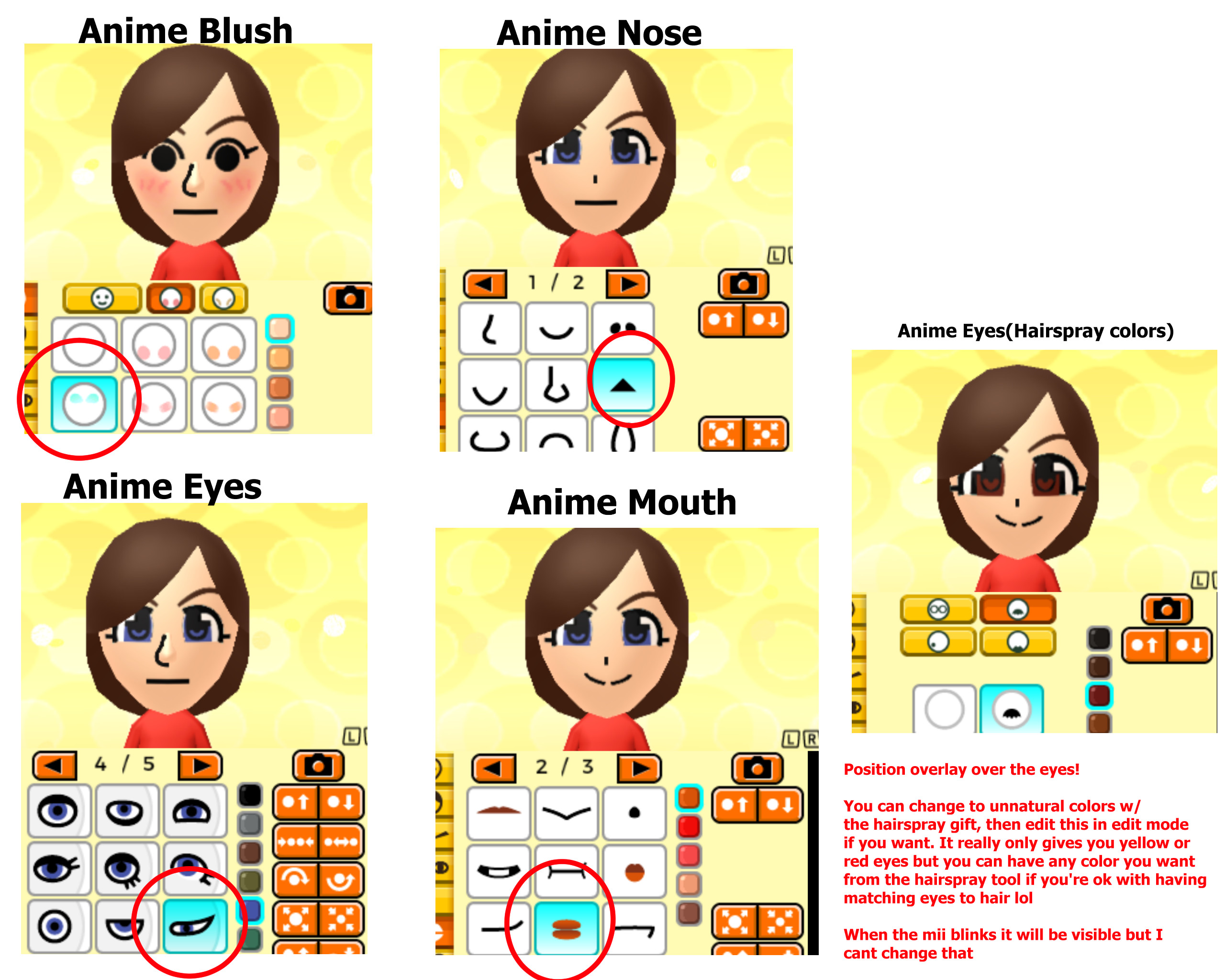 Anime Face Texture Pack (+ Unnatural Eye Colors!) Mod for Tomodachi ...
