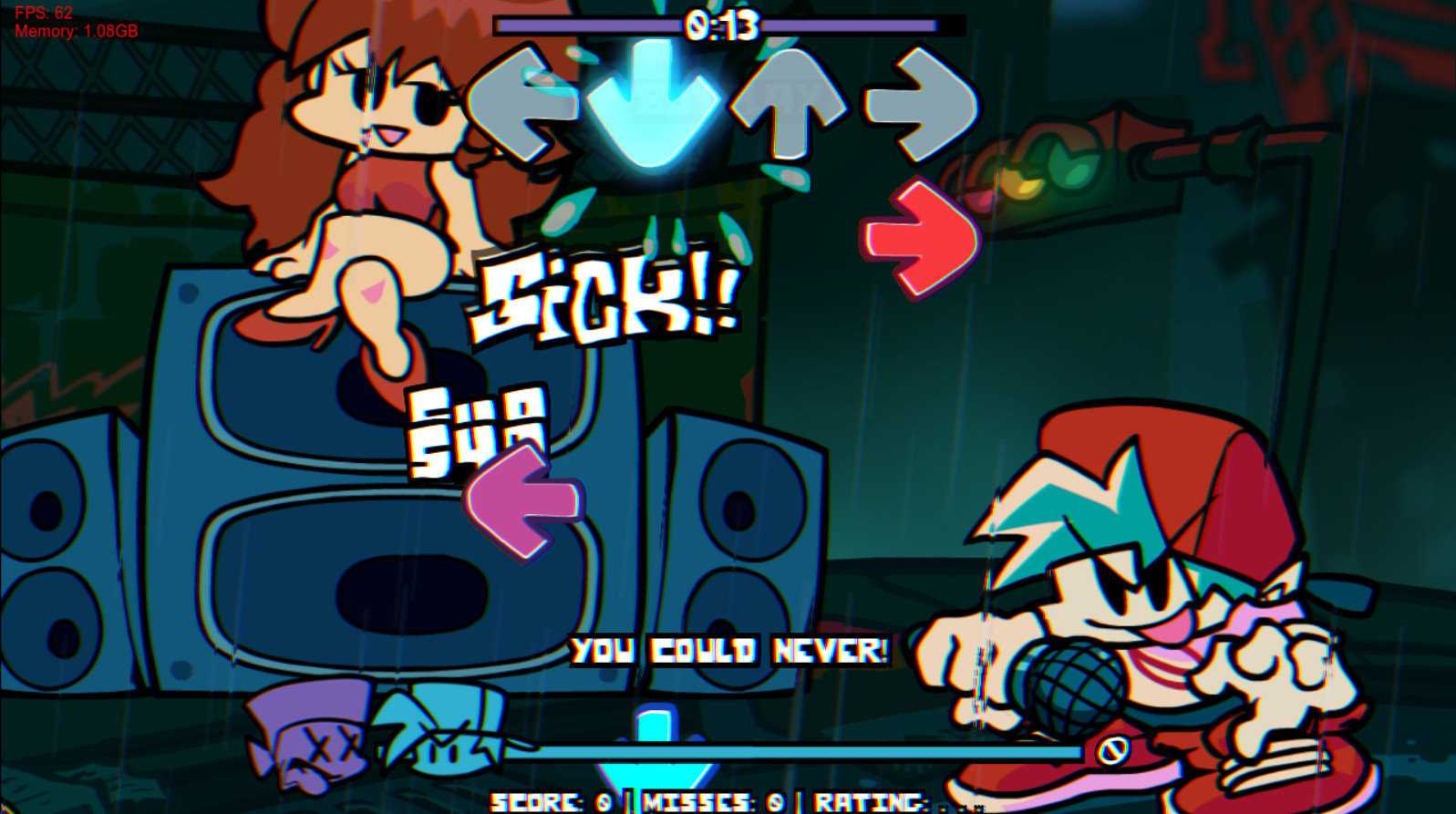 2HOT BF MIX W/ Lyrics [AMYSIGHTHAZY TAKE] Mod for Friday Night Funkin' | FNF Mods