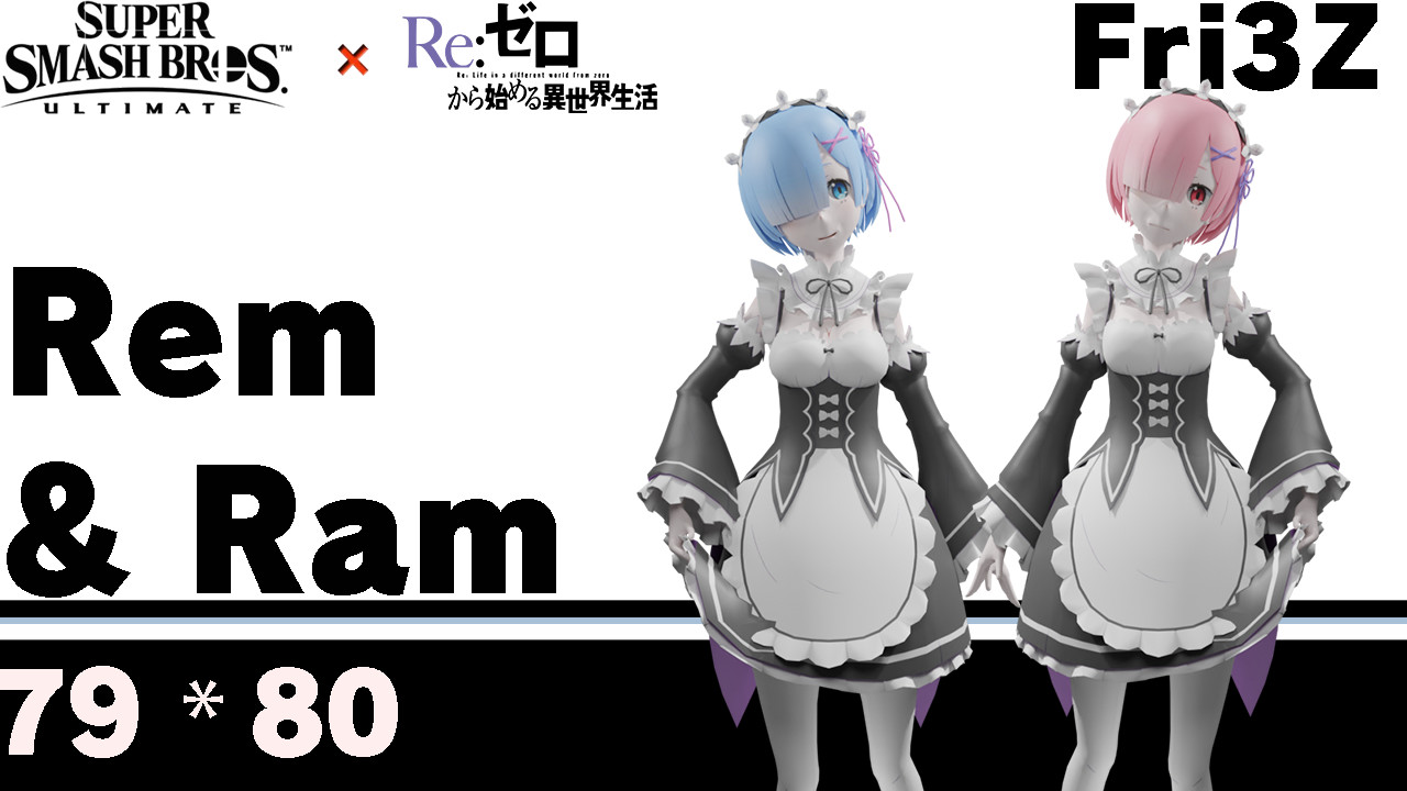 Rem and Ram Mod for Super Smash Bros. Ultimate | SSBU Mods