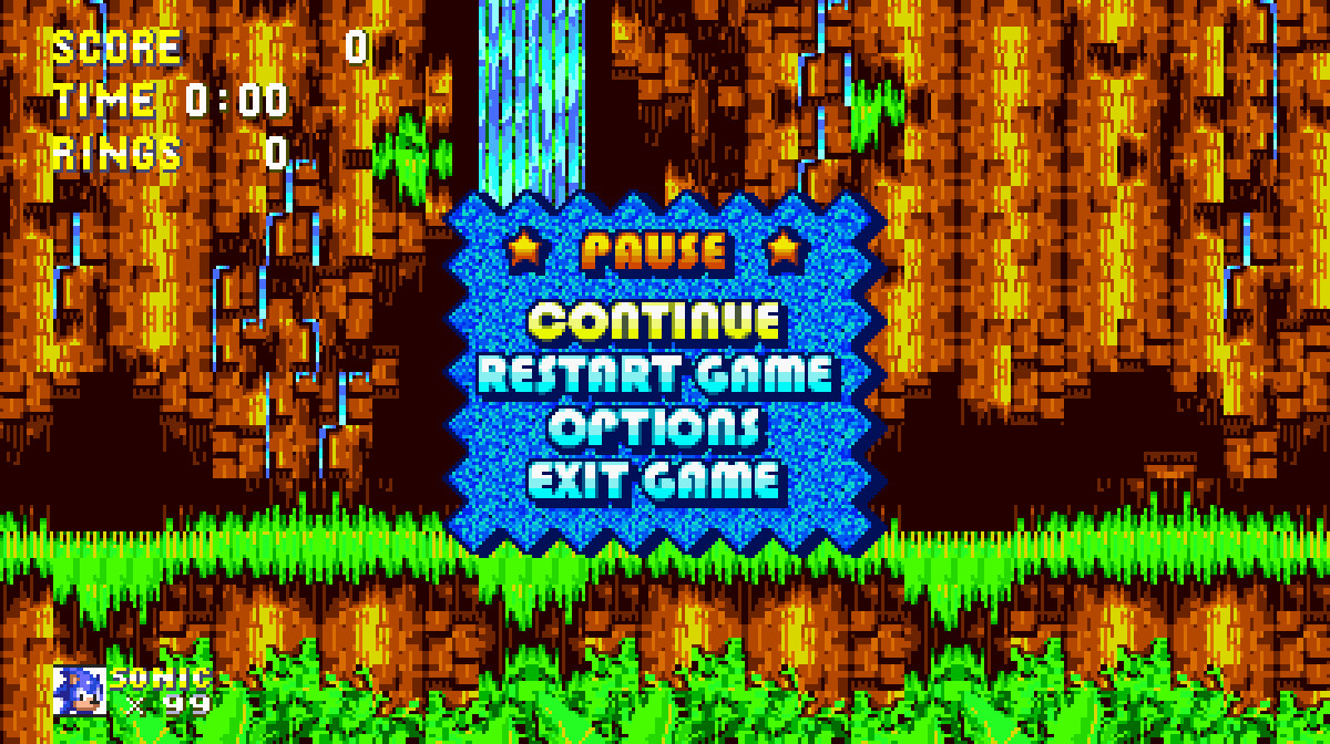 Sonic Jam (Saturn) Pause Menu Mod for Sonic 3 A.I.R. | S3AIR Mods