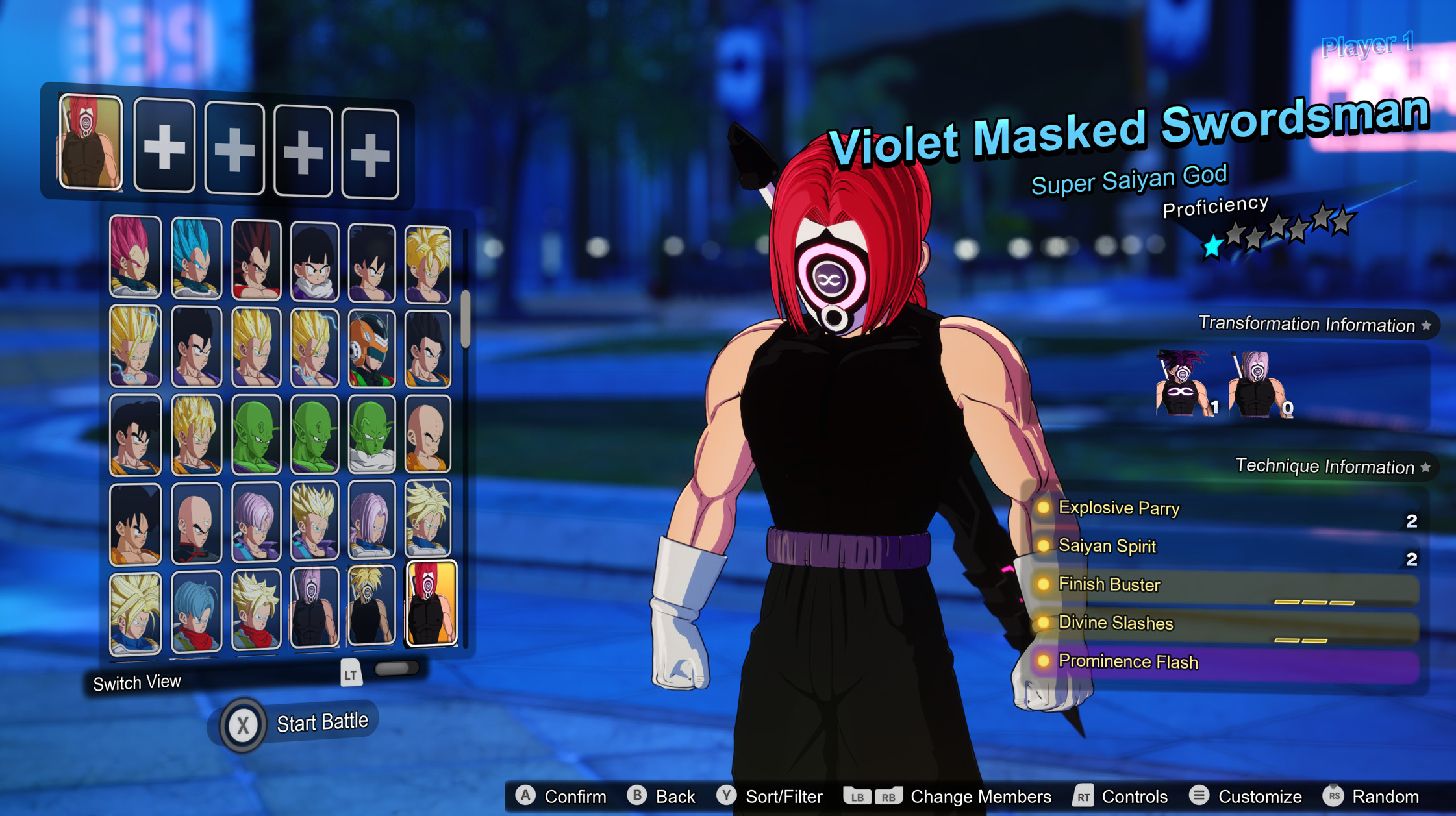 Lenon's Violet Masked Swordsman Mod for Dragon Ball: Sparking! ZERO ...